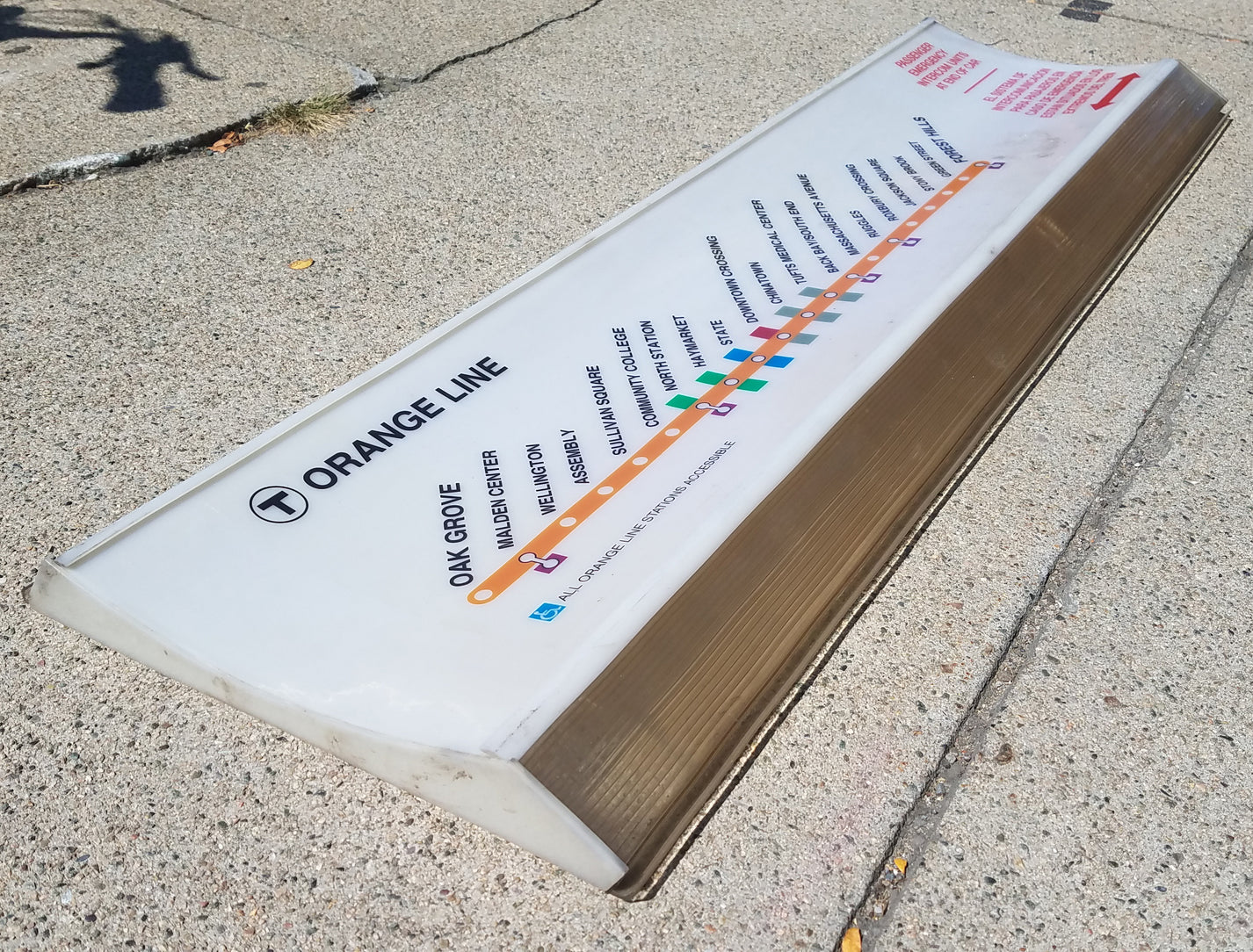 Orange Line Subway Car Map (Lighting Cover/Lens) – MBTAgifts