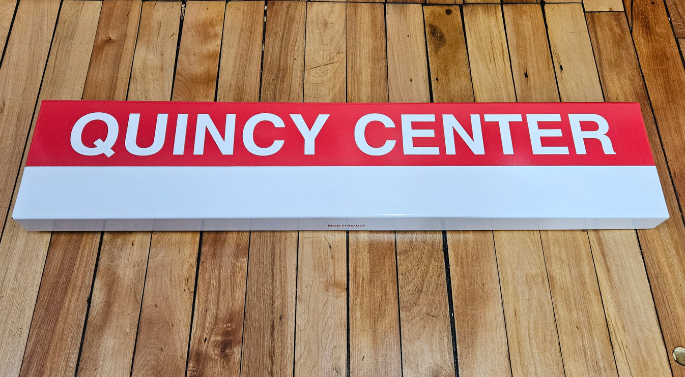 Boston MBTA Red Line Replica Metal Station Signs (58") – MBTAgifts