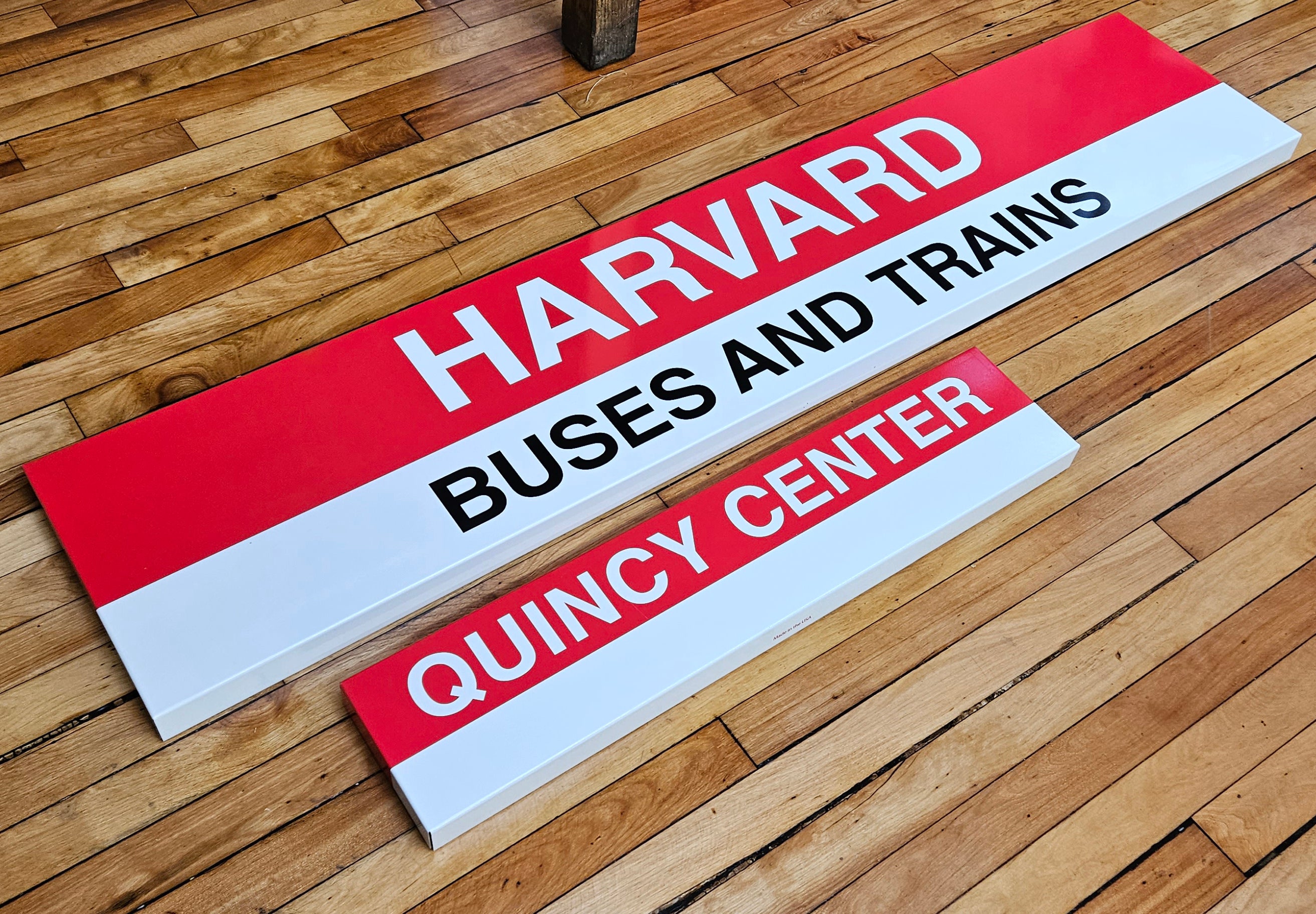 Boston MBTA Reproduction Red Line Metal Station Signs (29") – MBTAgifts