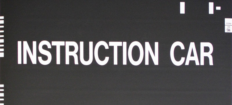 Instruction Car Rollsign Curtain (Type 7 End Destination) – MBTAgifts