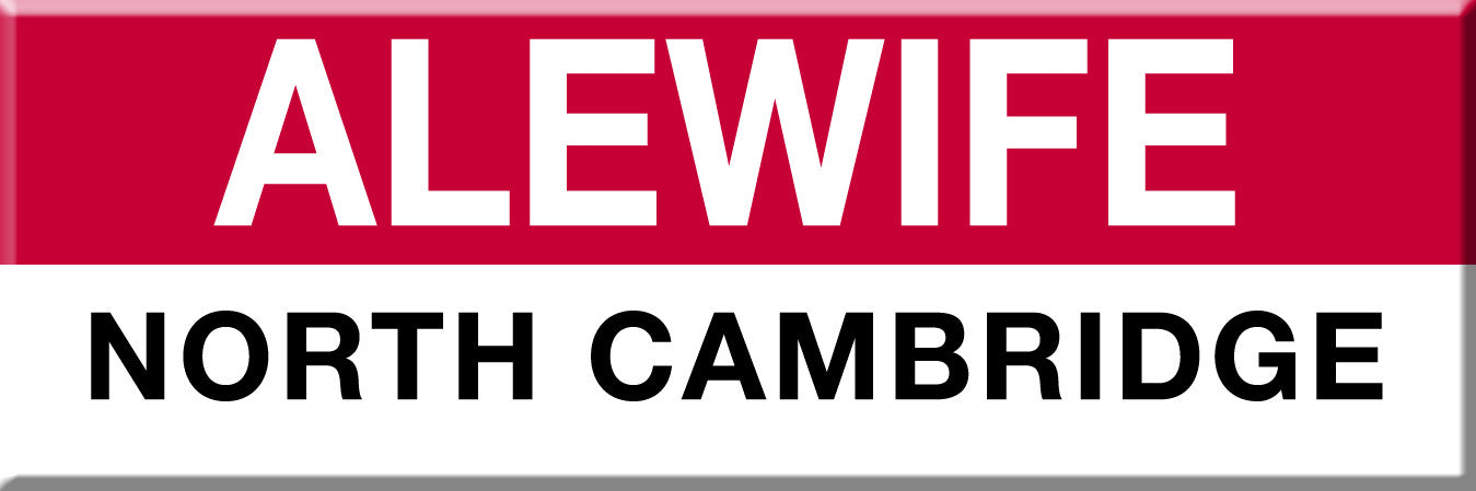 MBTA Red Line Alewife Station Magnet – MBTAgifts