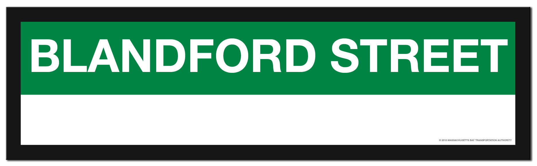 Framed MBTA GREEN LINE Station Signs – MBTAgifts