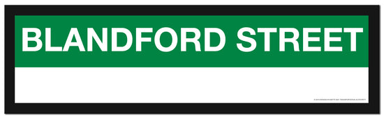 Framed MBTA GREEN LINE Station Signs – MBTAgifts