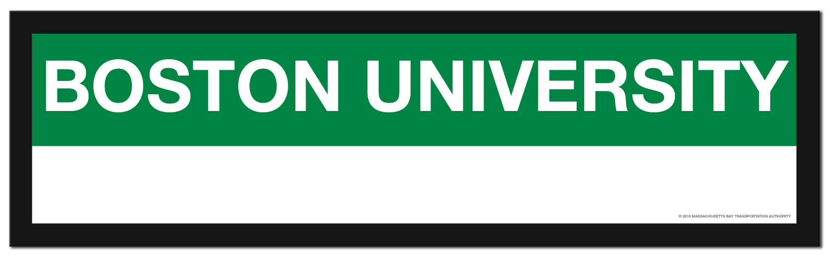 Framed MBTA GREEN LINE Station Signs – MBTAgifts