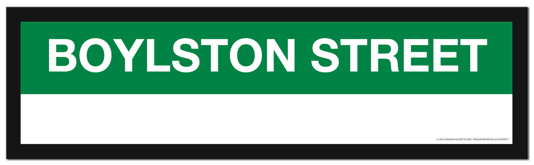 Framed MBTA GREEN LINE Station Signs – MBTAgifts