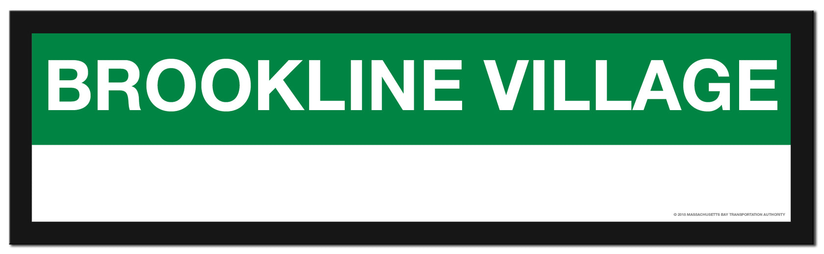 Framed MBTA GREEN LINE Station Signs – MBTAgifts
