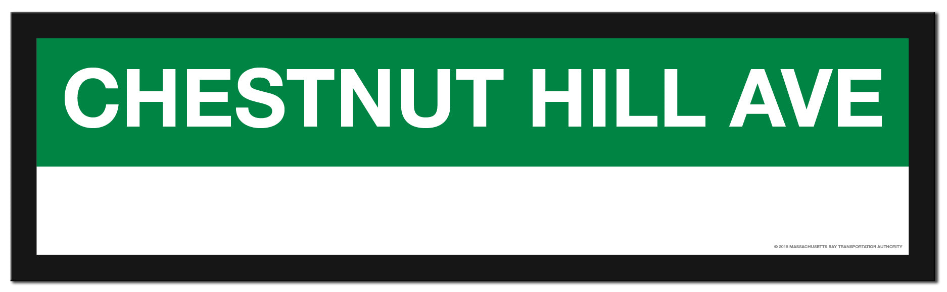 Framed MBTA GREEN LINE Station Signs – MBTAgifts