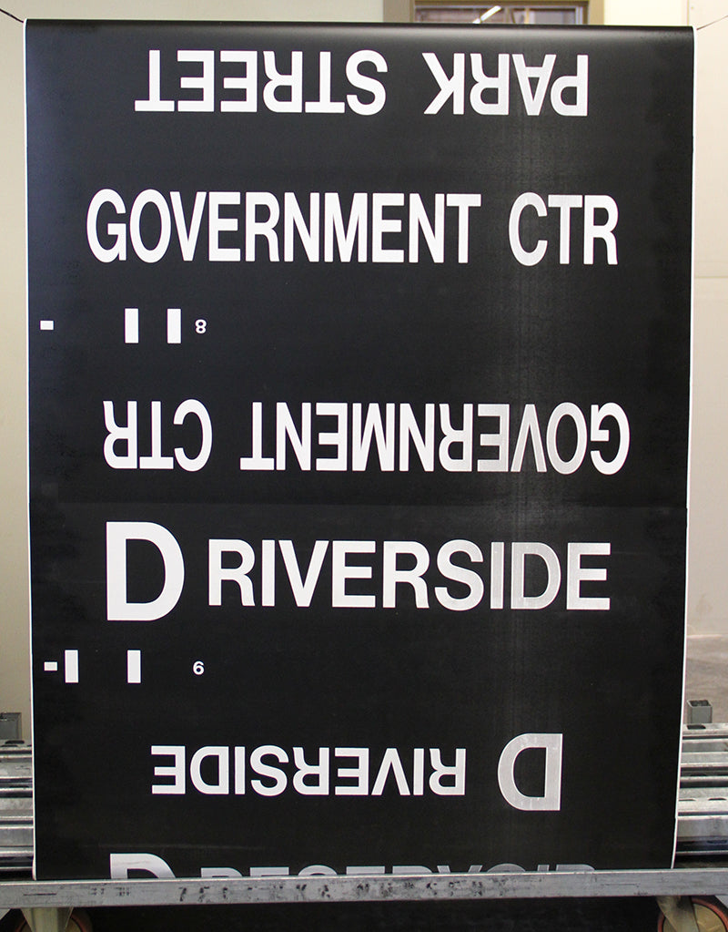 Complete MBTA Green Line Type 7 LRV Side Destination Roll Sign Curtain ...