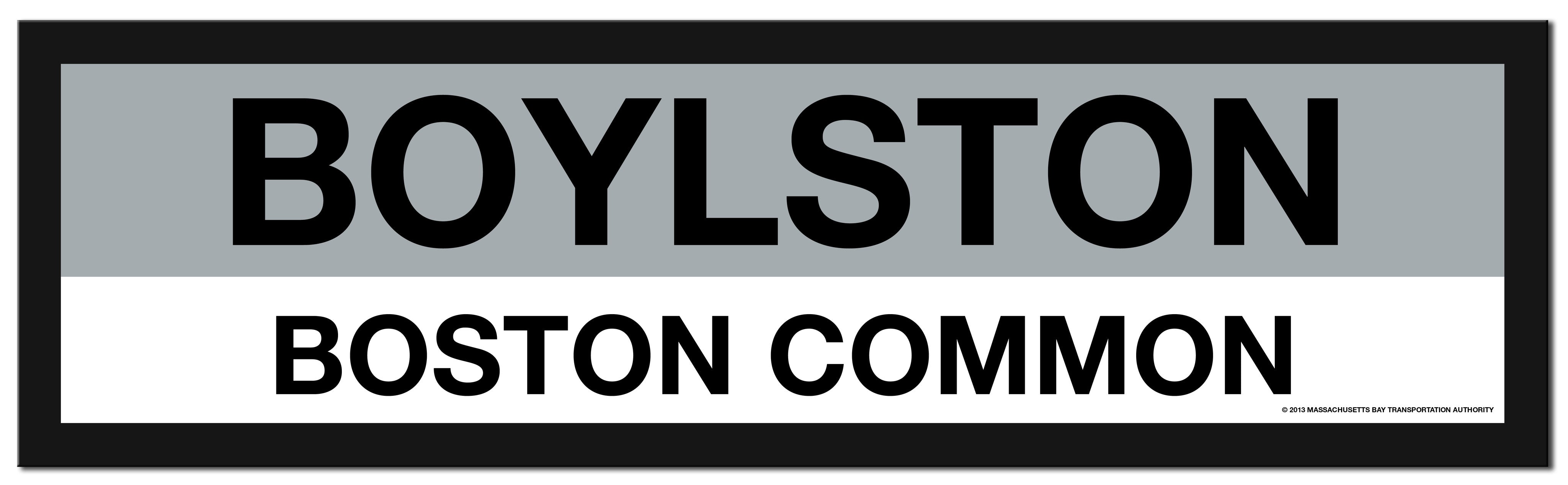 Framed MBTA SILVER LINE Station Signs – MBTAgifts