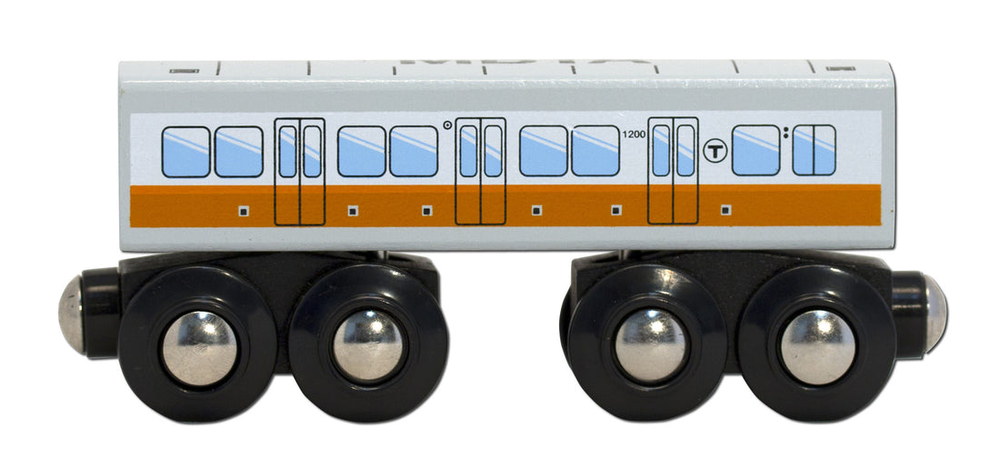 Boston MBTA Orange Line Wooden Toy Train (01200-Series) – MBTAgifts