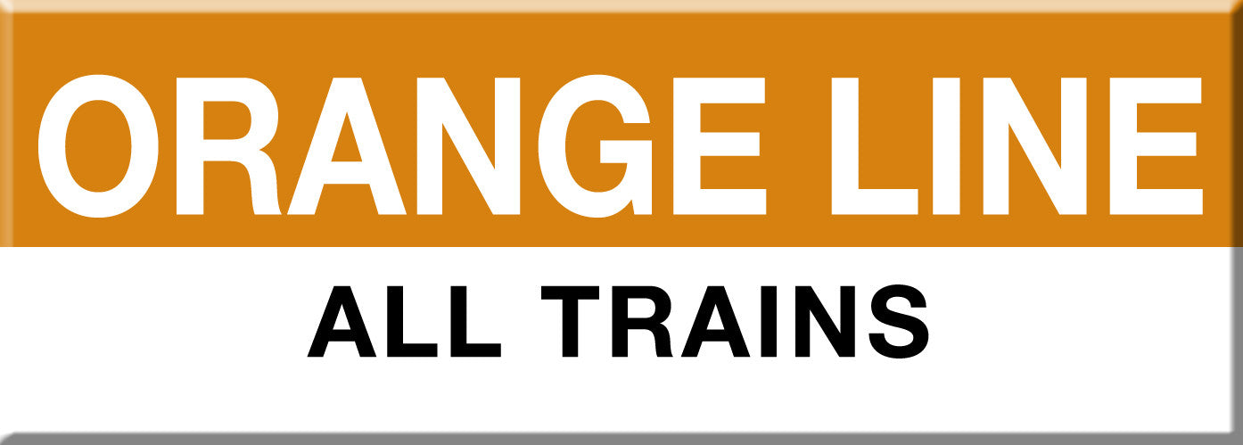 MBTA Orange Line All Trains Station Magnet – MBTAgifts