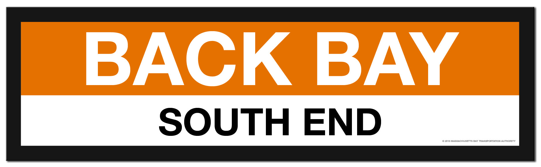 Framed ORANGE LINE Station Signs – MBTAgifts