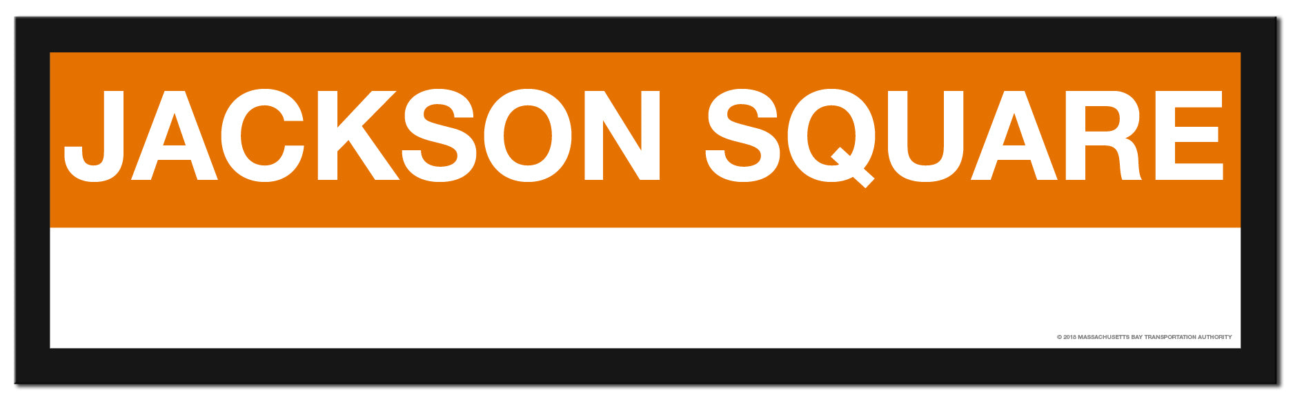 Framed ORANGE LINE Station Signs – MBTAgifts