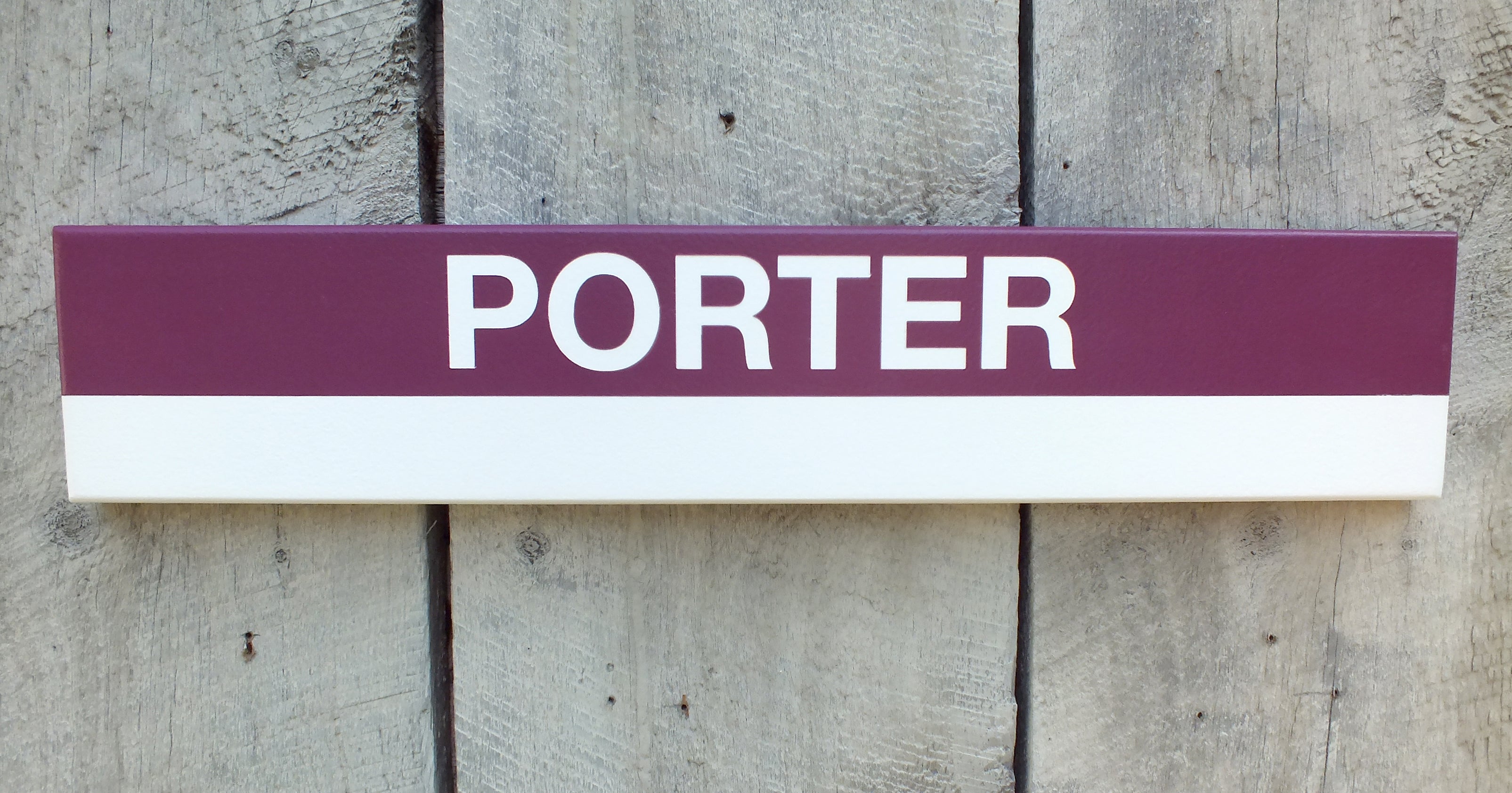 MBTA Commuter Rail - NORTHSIDE DESTINATIONS - Wood Station Signs (22 ...