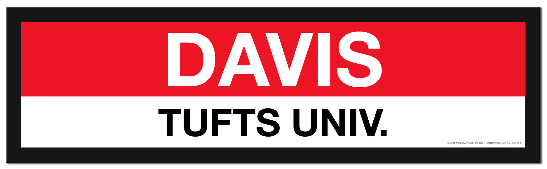 Framed MBTA RED LINE Station Signs – MBTAgifts