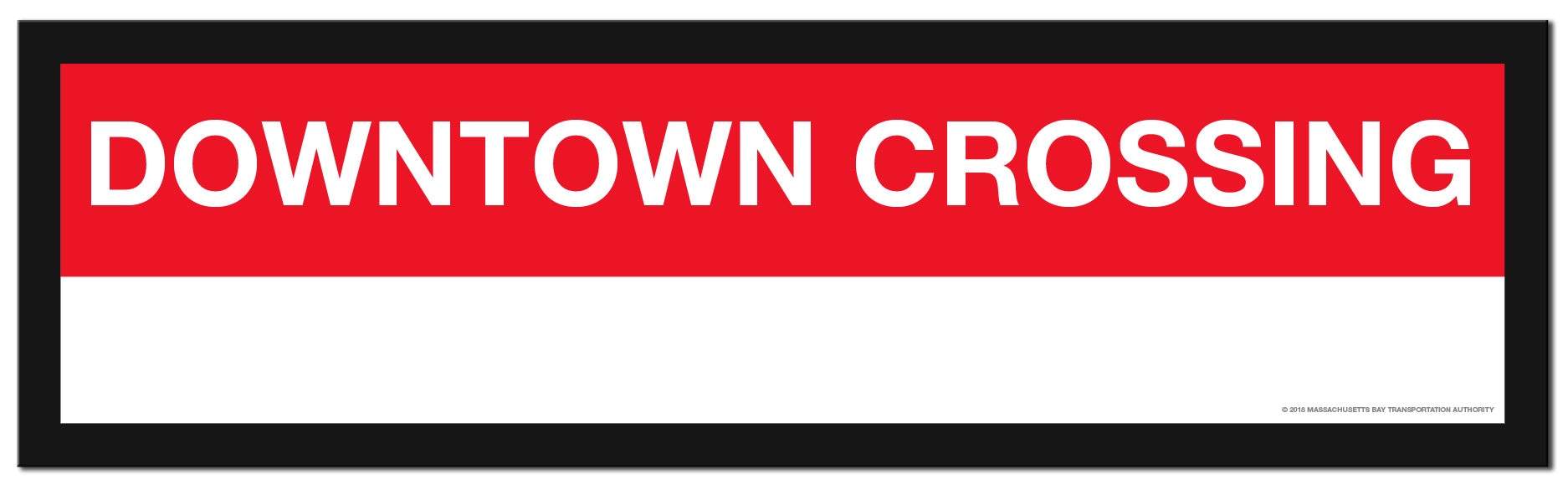 Framed MBTA RED LINE Station Signs – MBTAgifts