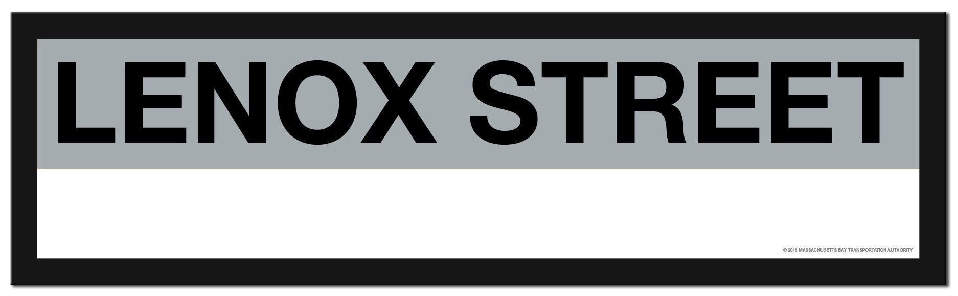 Framed MBTA SILVER LINE Station Signs – MBTAgifts