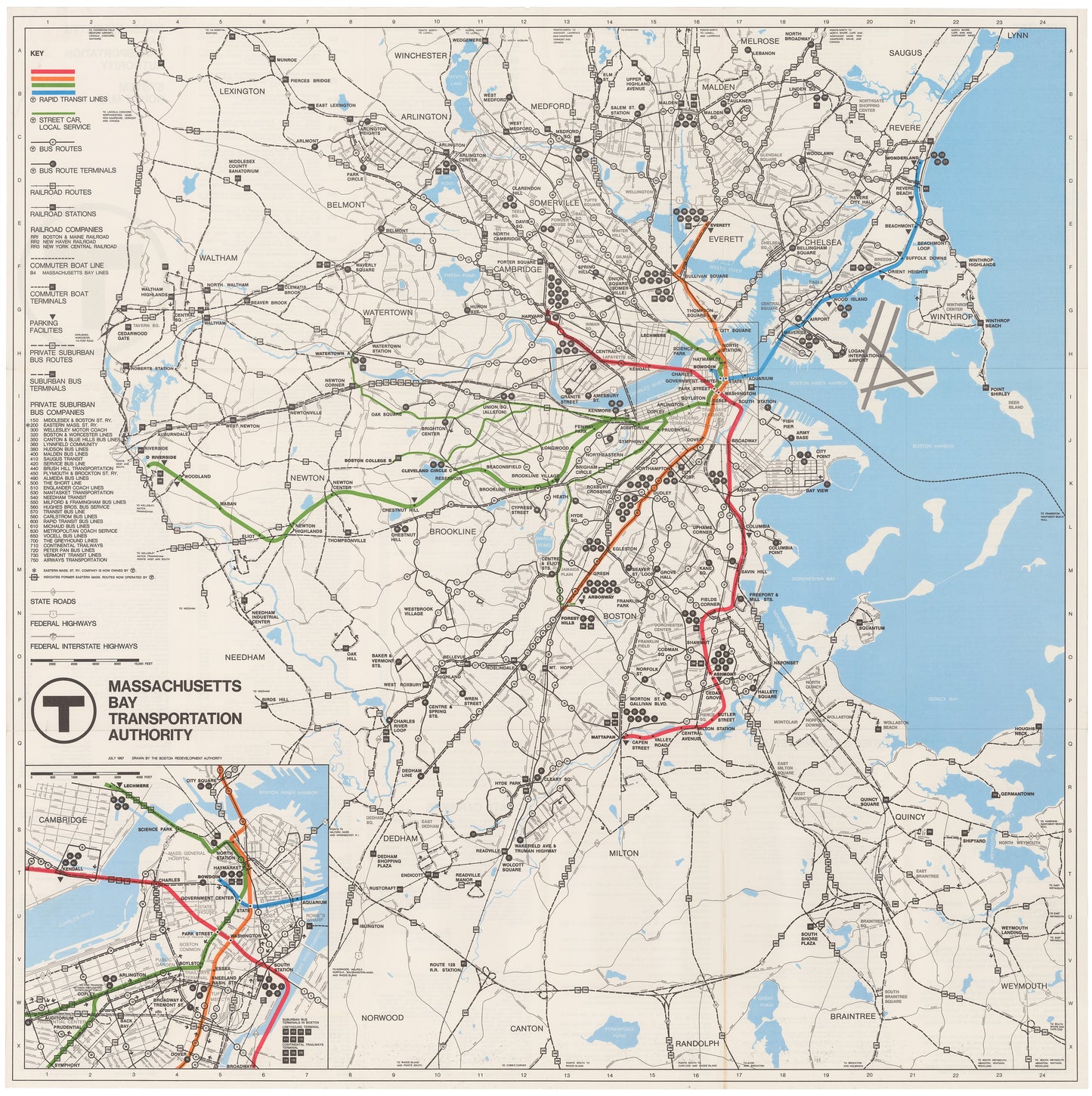 1967 MBTA System Map – MBTAgifts