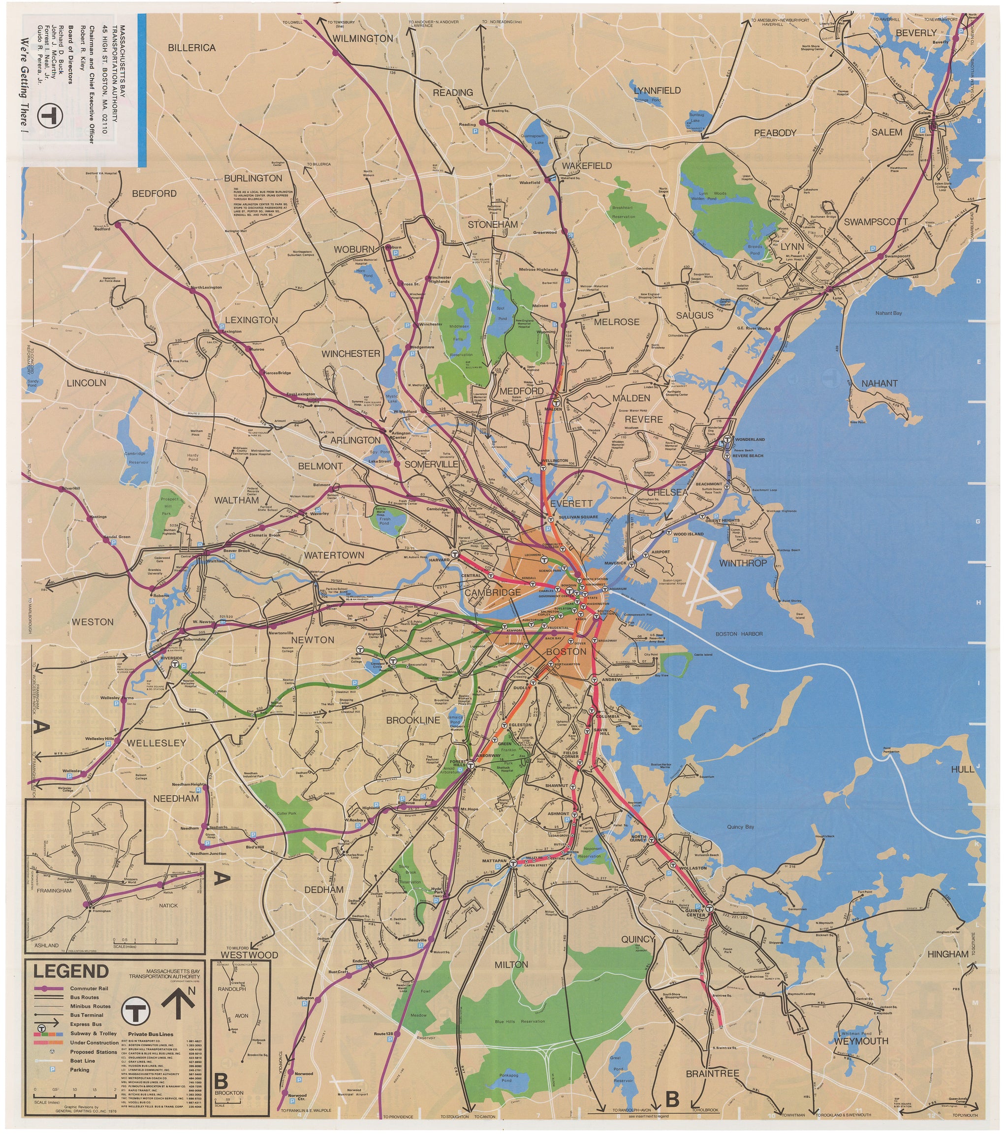 1976 (Fall) MBTA System Map (Side A) – MBTAgifts